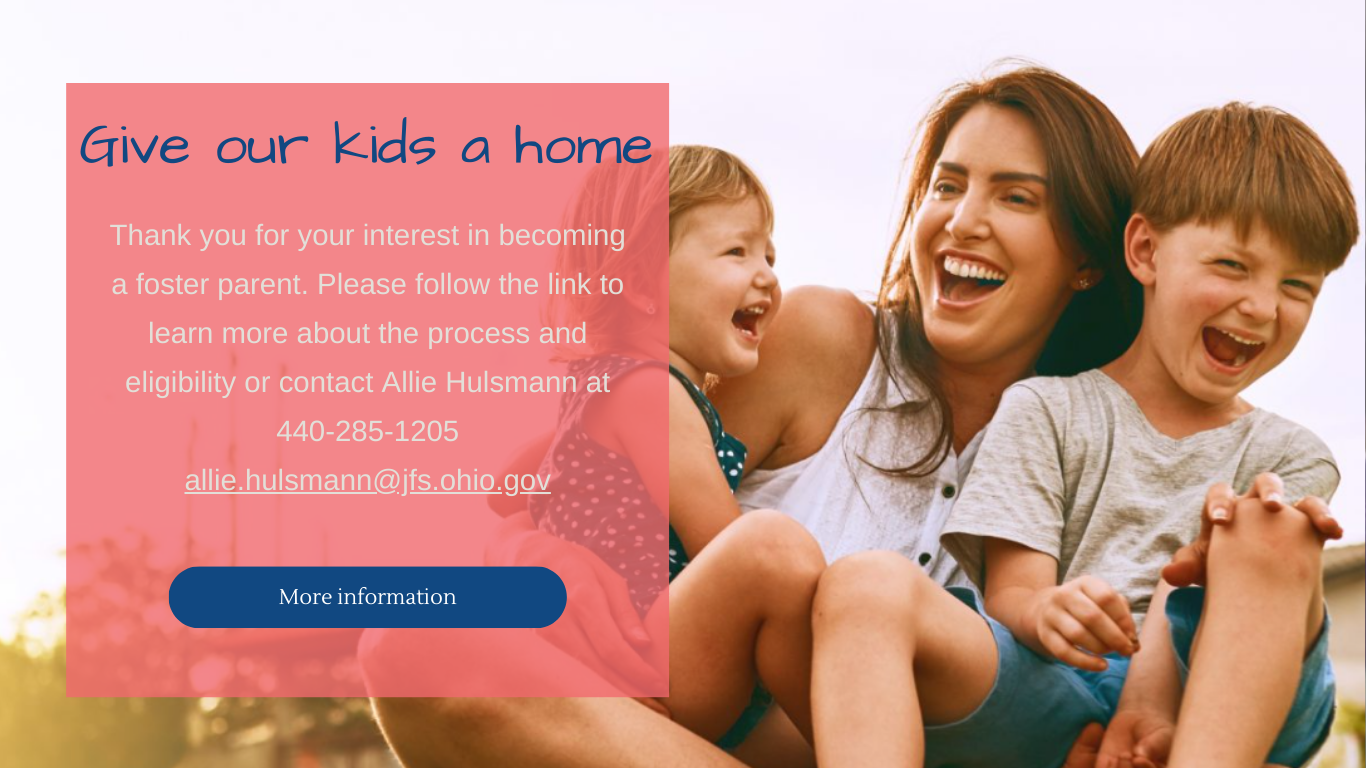 Foster Care | Geauga County Job & Family Services